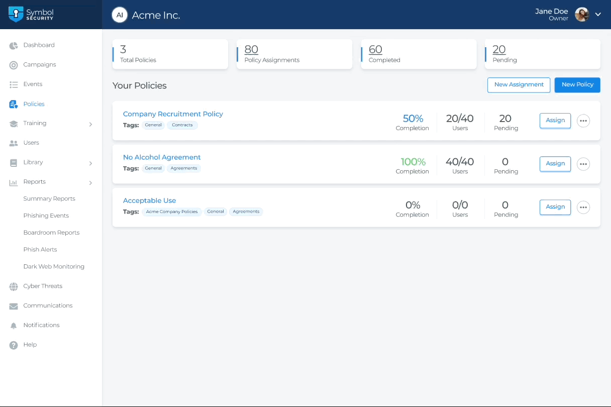 Policy Pro - Symbol Security