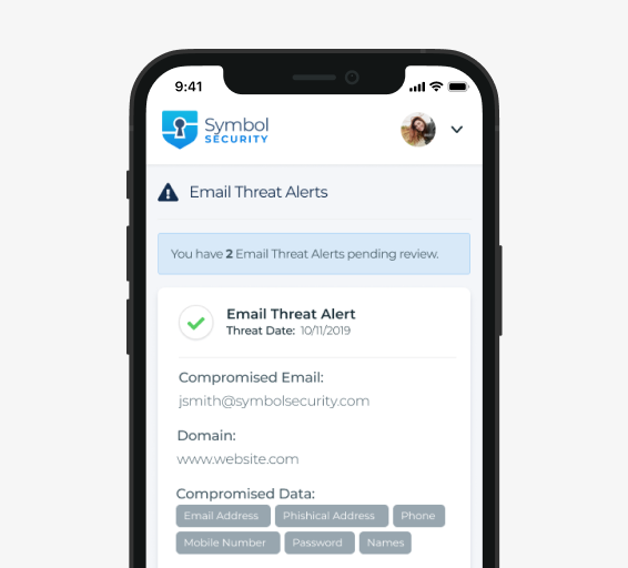 Email Threat Alerts - Symbol Security