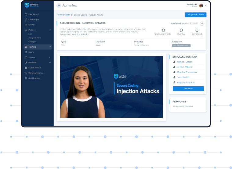 Security Awareness Training - Symbol Security
